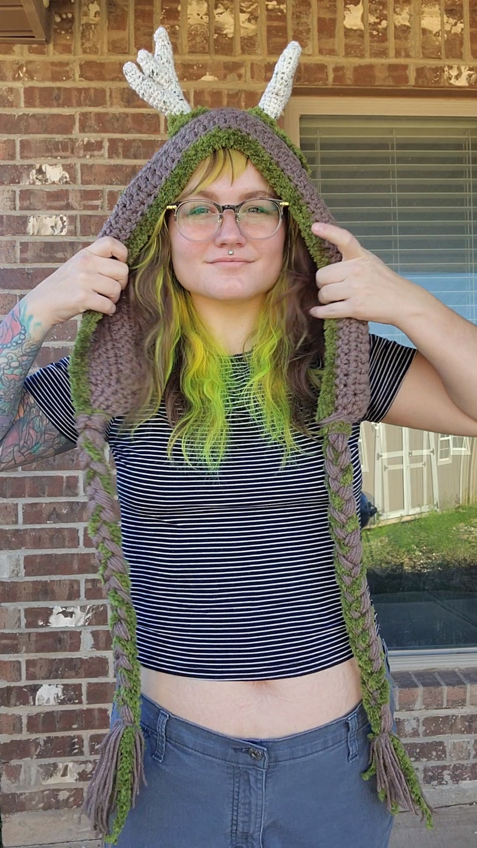 Mossy Druid Hood Crochet Pattern - Etsy