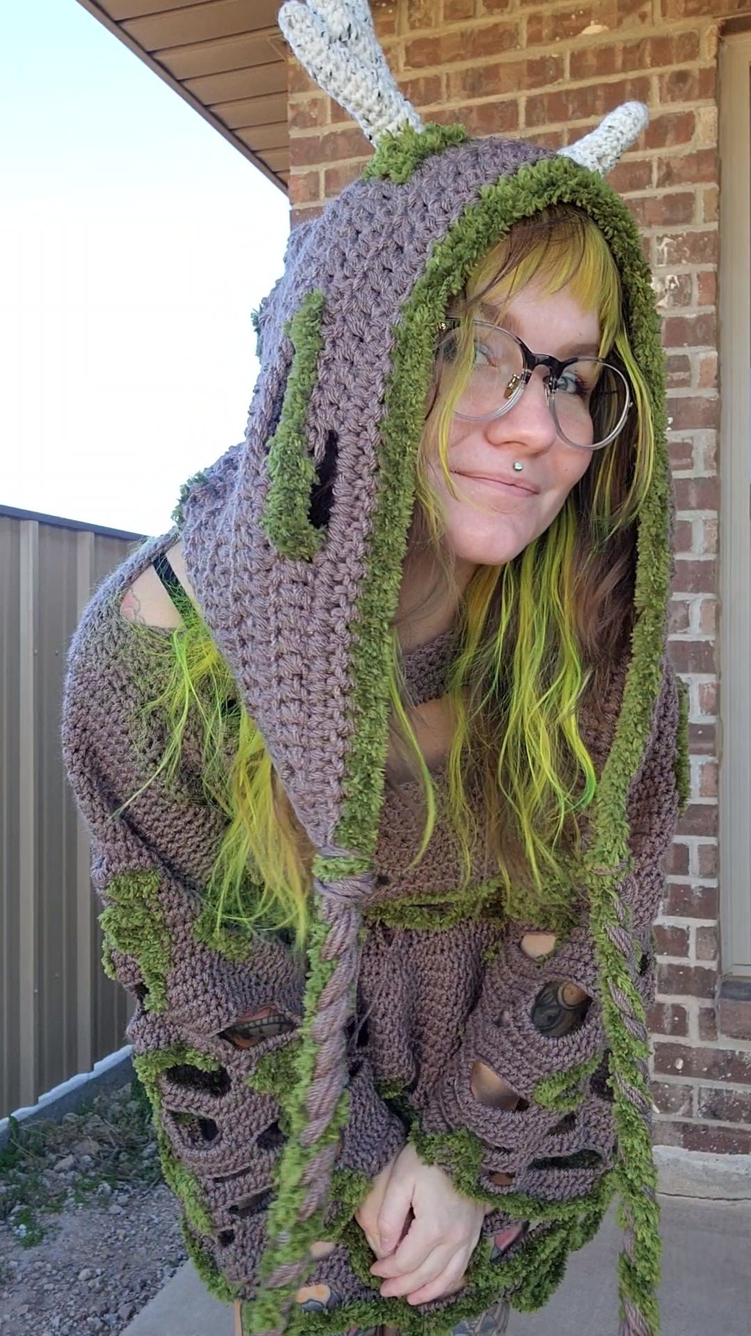 Mossy Druid Hood Crochet Pattern - Etsy