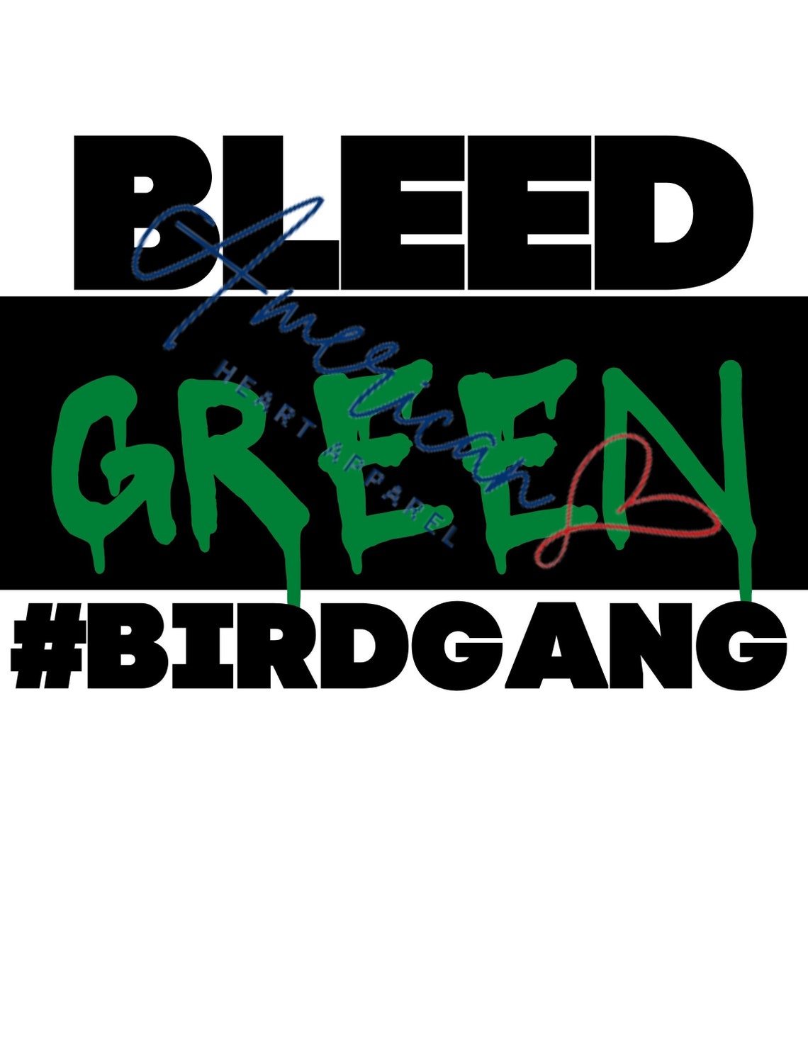 Bleed Green Eagles PNG JPG SVG - Etsy