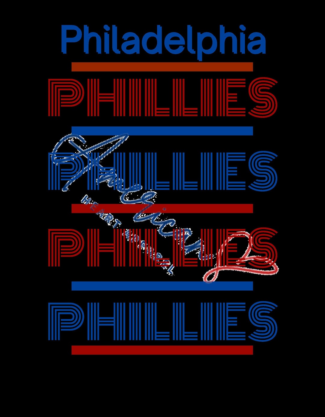 Retro Phillies SVG PNG JPG - Etsy
