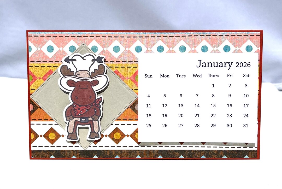 2026 Cowboy Stand up Desk Calendar - Etsy