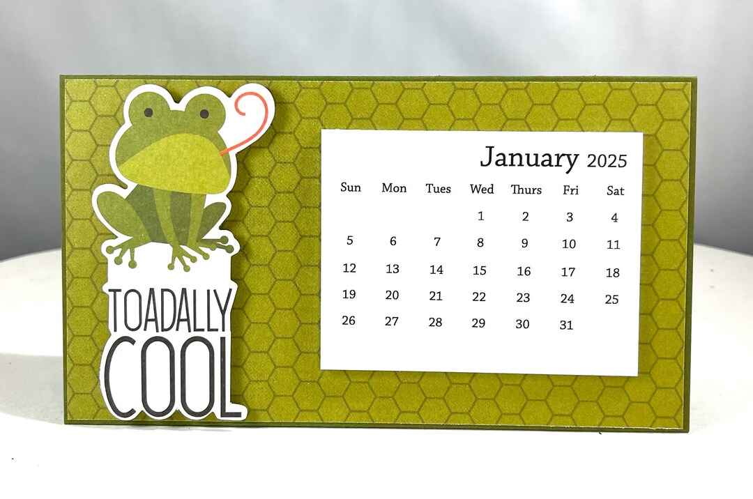 2025 Frog Stand up Desk Calendar - Etsy
