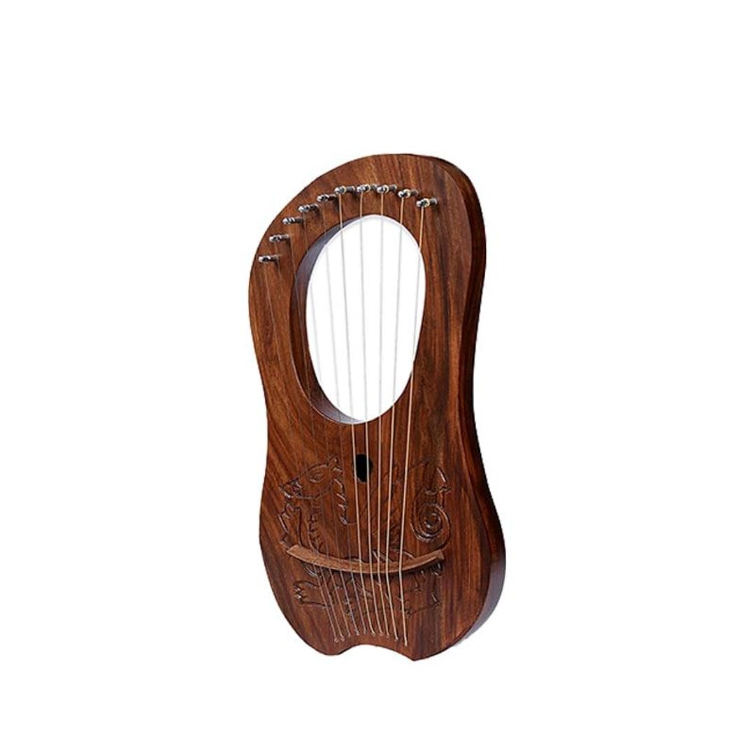 10 Strings Lyre Harp Dragon Design Lyre Harps With Free Strings, Tuning ...