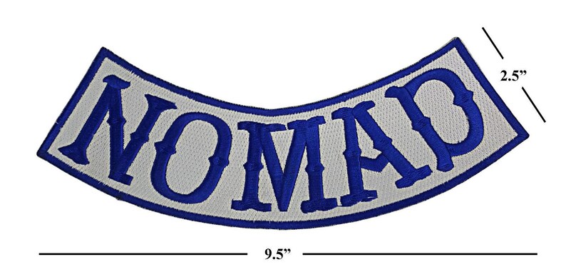 Nomad Iron on Bottom Rocker Patch for Jackets & Vests - Etsy