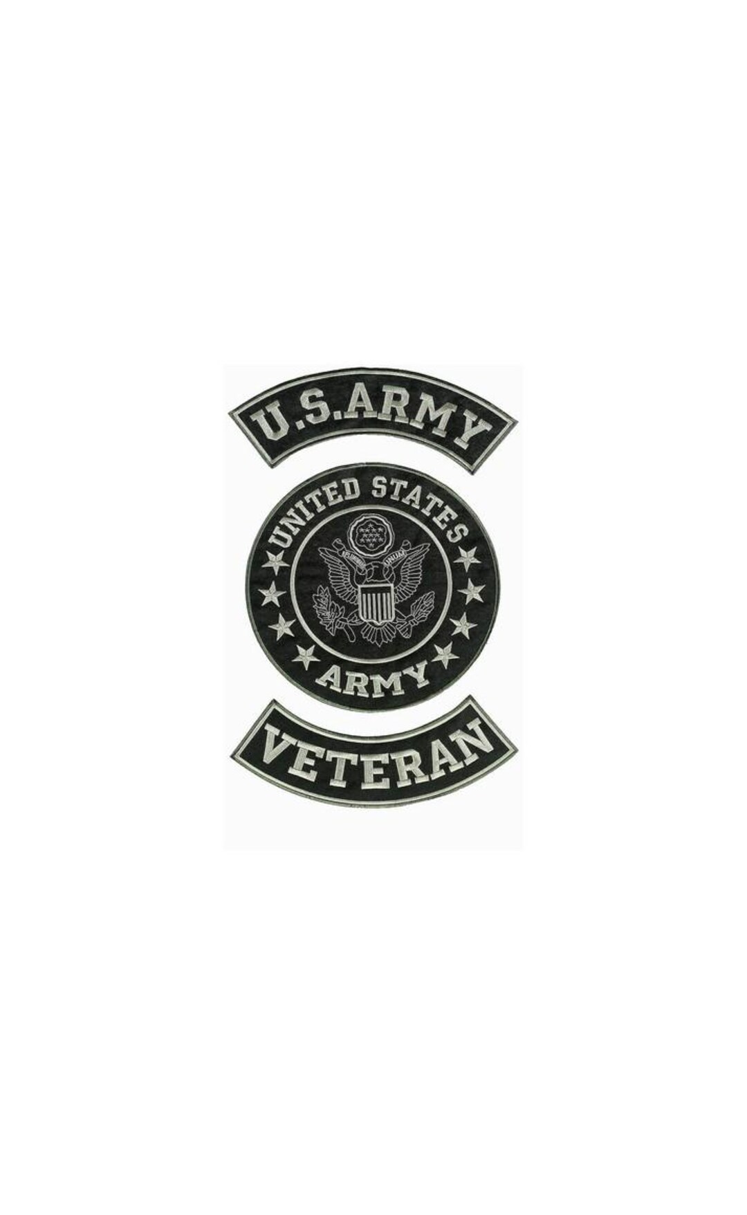 US Army Veteran Patches Set for Veteran Biker Motorcycle Vest Jacket ...