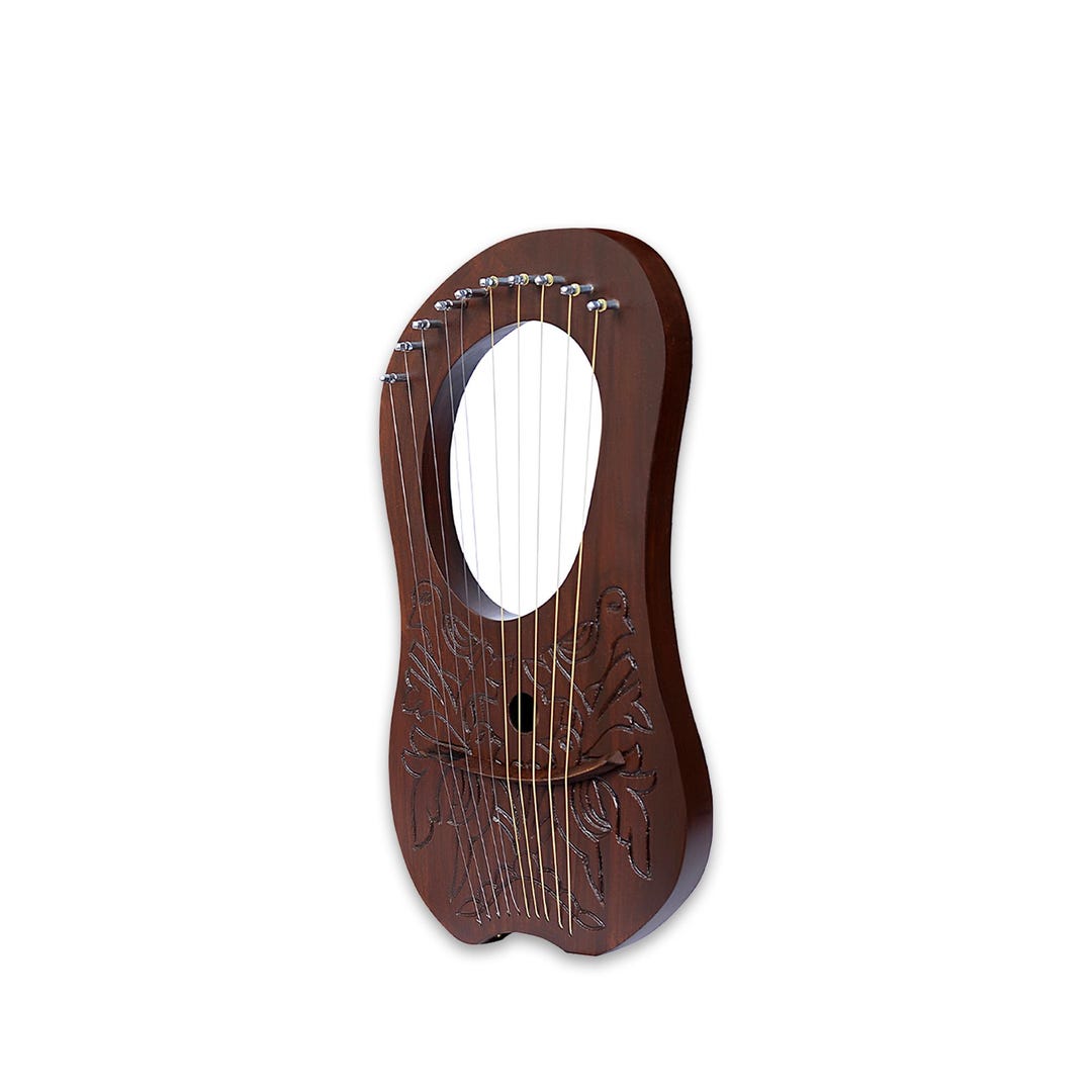 10 Strings Lyre Harp Bird Design Lyre Harps With Free Strings, Tuning ...