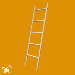 Wooden Clothes Ladder - Straight, 120cm X 40cm - Quality, Towel ...