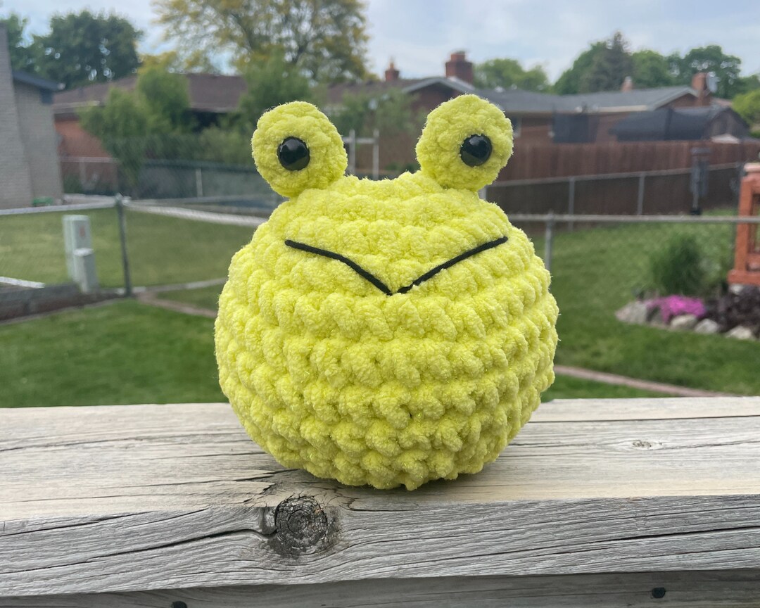 Hand Crocheted Squishy Stress Ball Frog Multiple Colors - Etsy