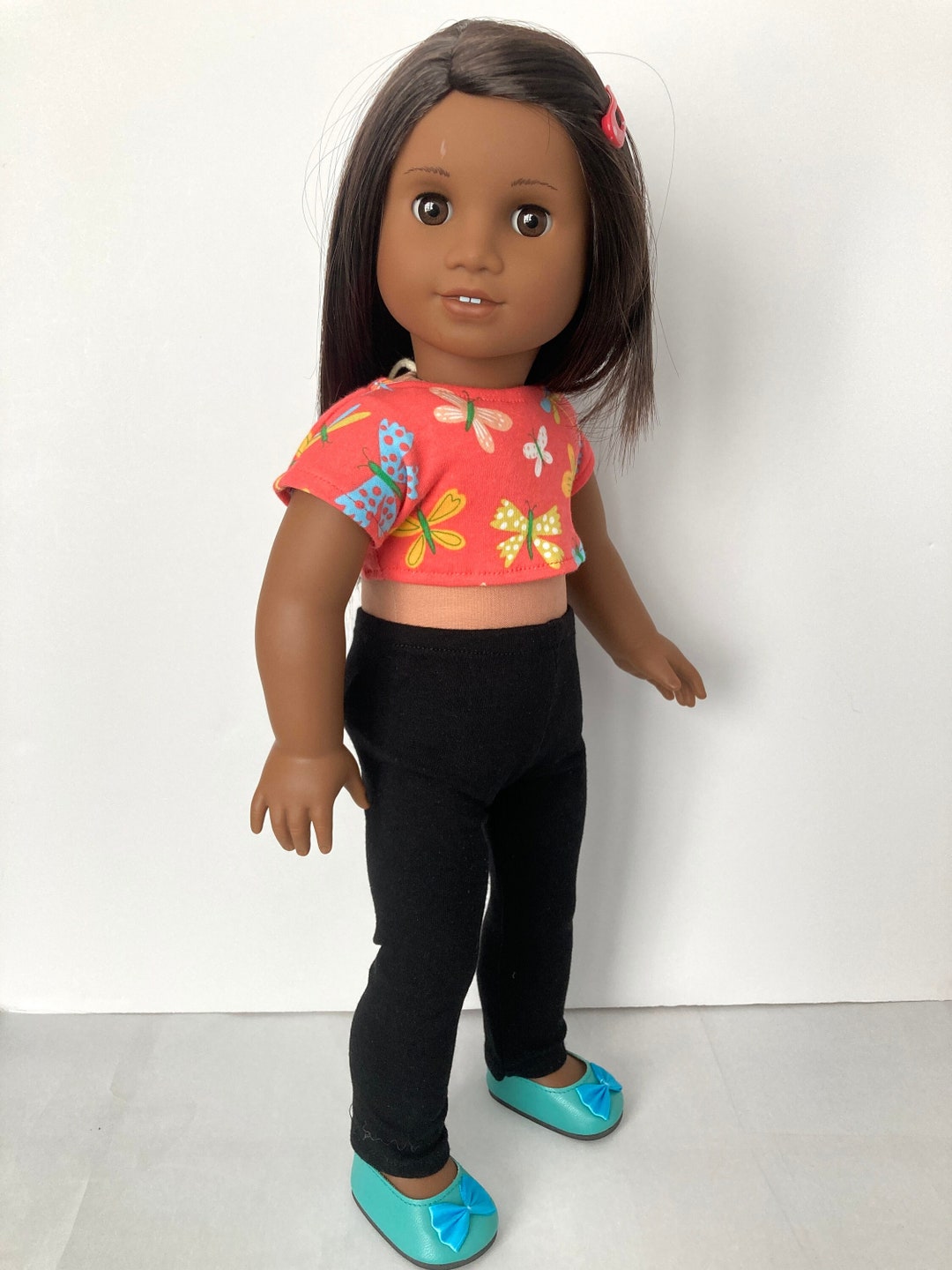 Girl Doll Crop Top Butterfly Print Tshirt Mix and Match - Etsy
