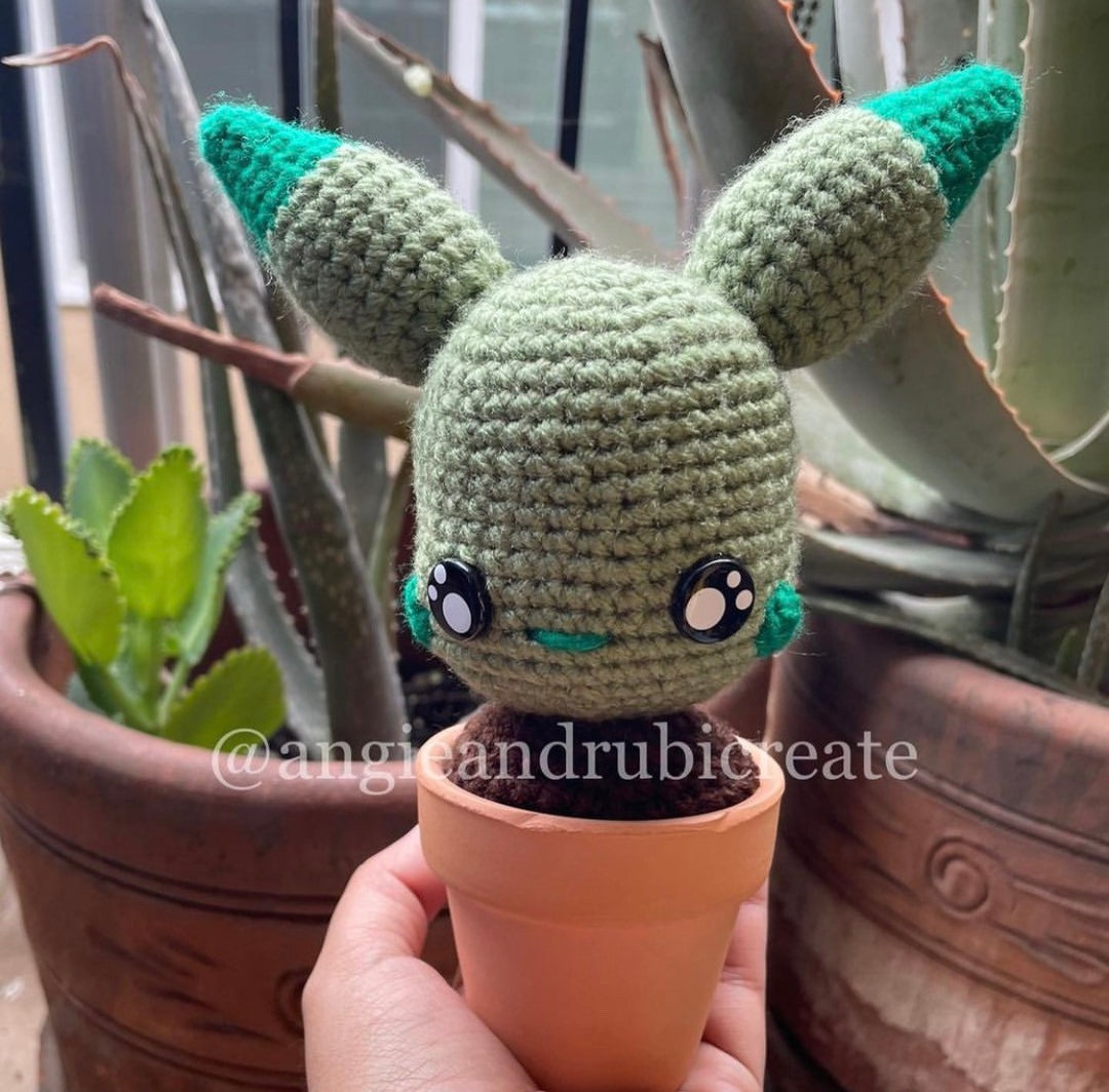 Pikachu Crochet Cactus Plant - Etsy