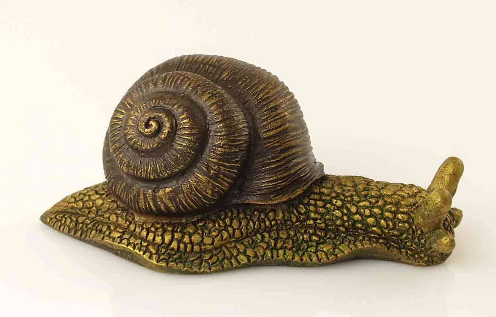 Imitation Bronze Snail Statue Hand Cast Resin Figurine - Etsy