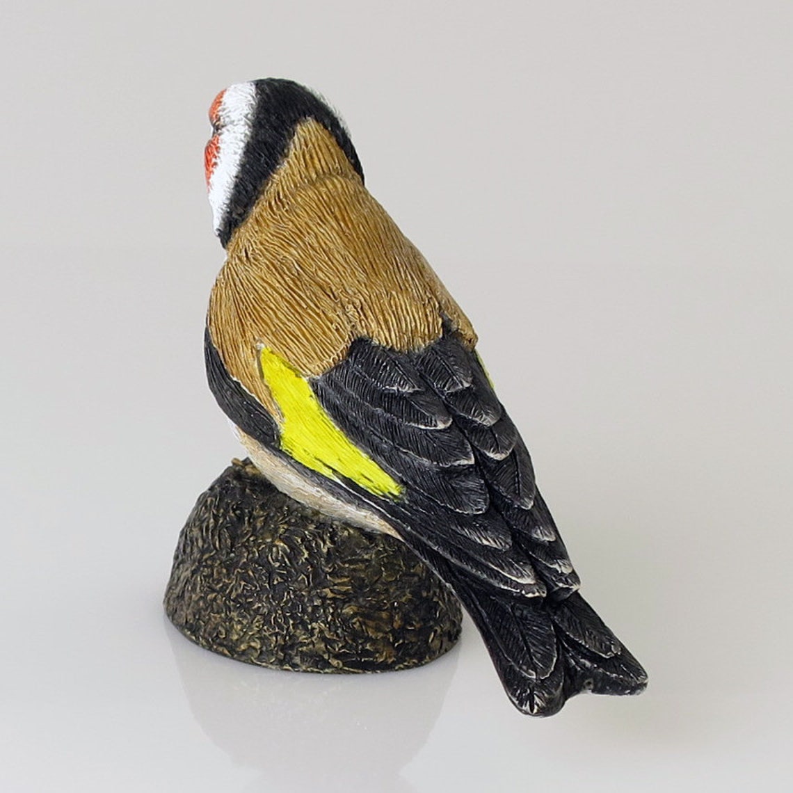 Goldfinch Bird Statue Hand Cast Resin Figurine European - Etsy
