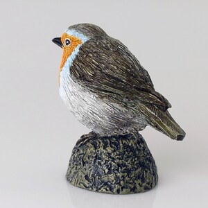 Robin Redbreast Bird Statue Hand Cast Resin Figurine - Etsy