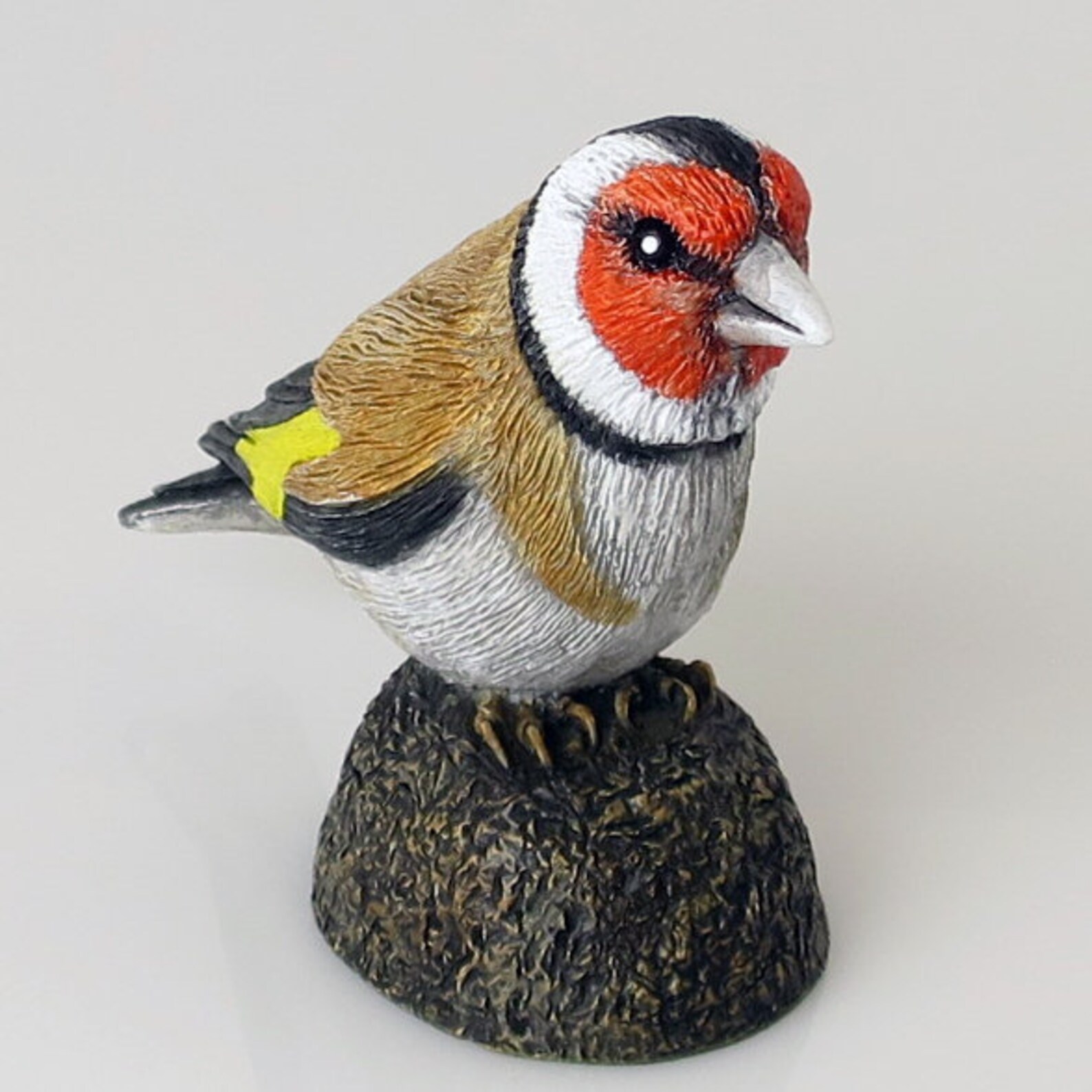 Goldfinch Bird Statue Hand Cast Resin Figurine European | Etsy