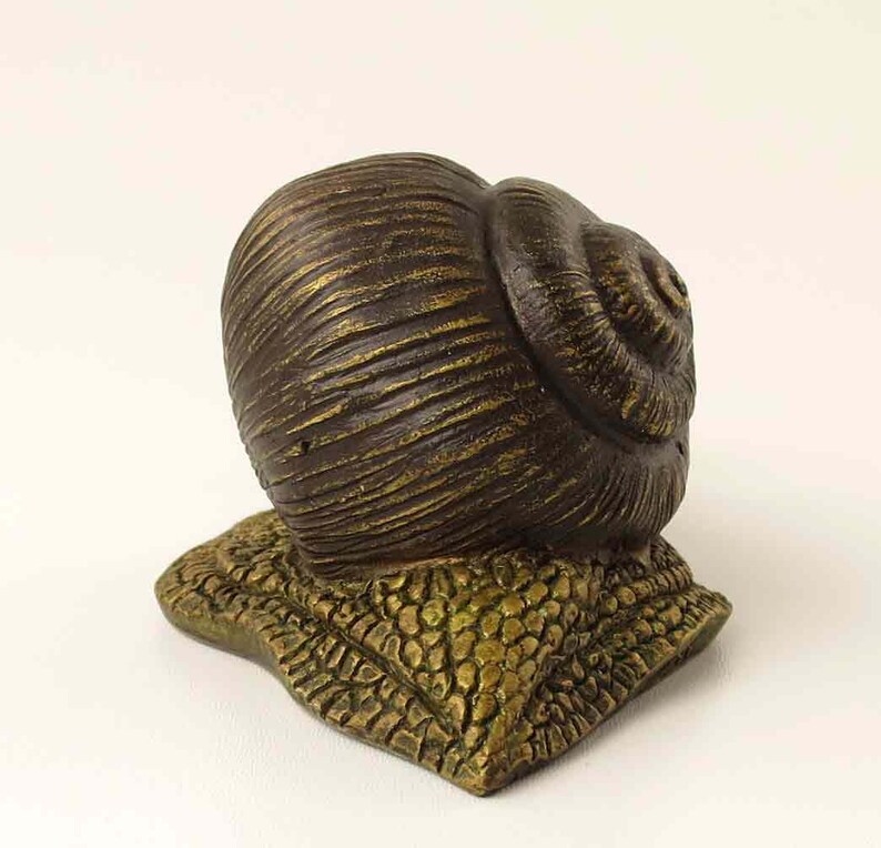 Imitation Bronze Snail Statue Hand Cast Resin Figurine - Etsy