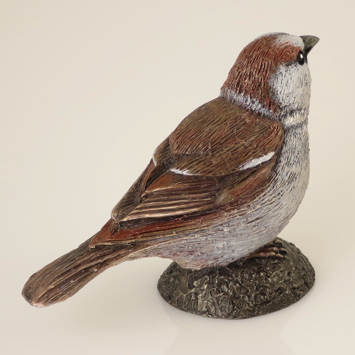 House Sparrow Bird Statue Hand Cast Resin Figurine - Etsy