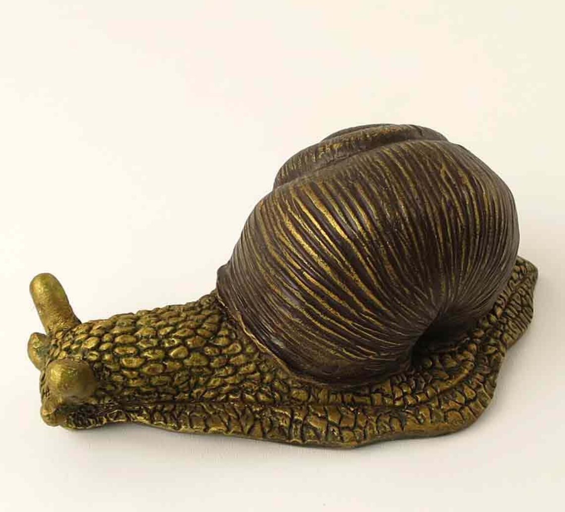 Imitation Bronze Snail Statue Hand Cast Resin Figurine - Etsy