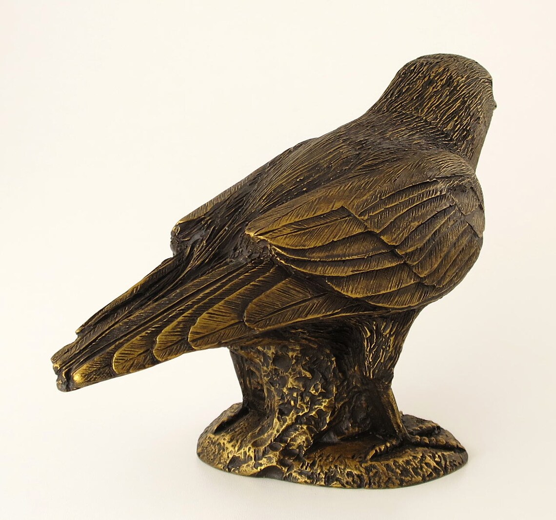 Imitation Bronze Jackdaw Bird Statue Hand Cast Resin Figurine - Etsy