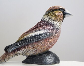 Goldfinch Bird Statue Hand Cast Resin Figurine European | Etsy