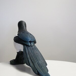 Magpie Bird Statue Hand Cast Resin Figurine - Etsy UK