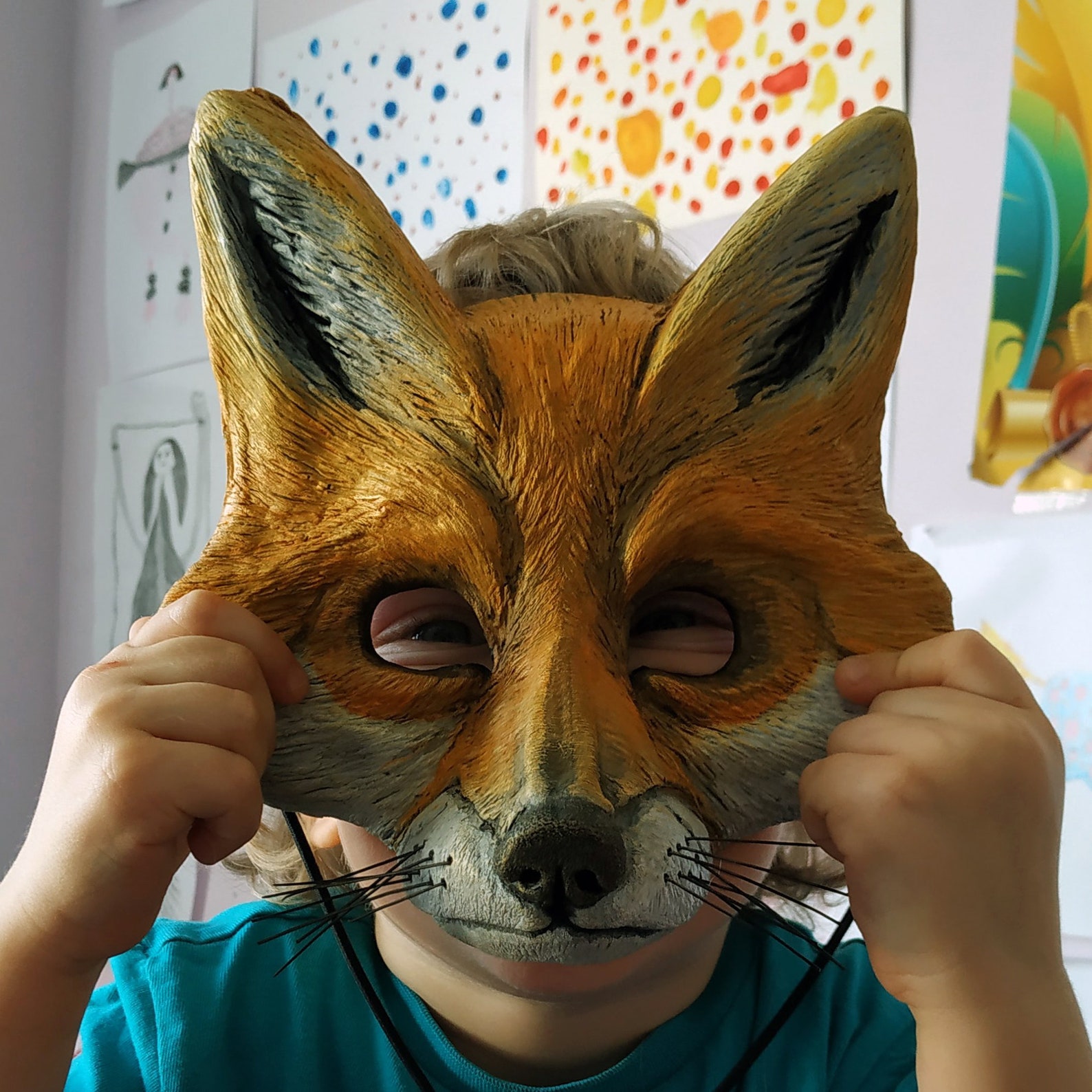 Fox Mask Light Resin Animal Mask for Kids for Women - Etsy