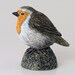 Robin Redbreast Bird Statue Hand Cast Resin Figurine - Etsy