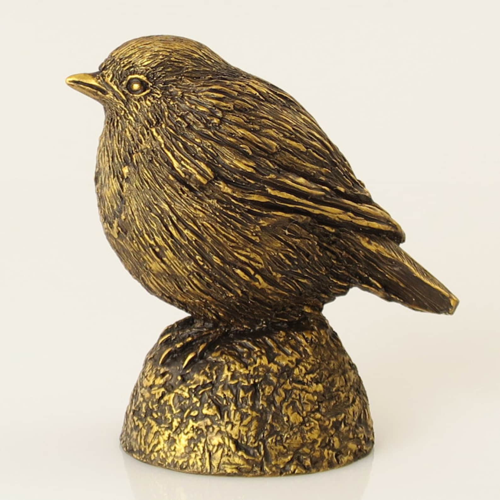 Nachahmung Bronze Rotkehlchen Vogel Statue Hand Gießharz Figur - Etsy.de