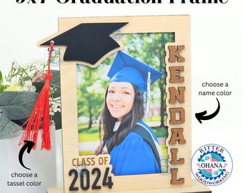 Class of 2024 Graduation Gift Personalized Photo Frame Mat Graduation ...