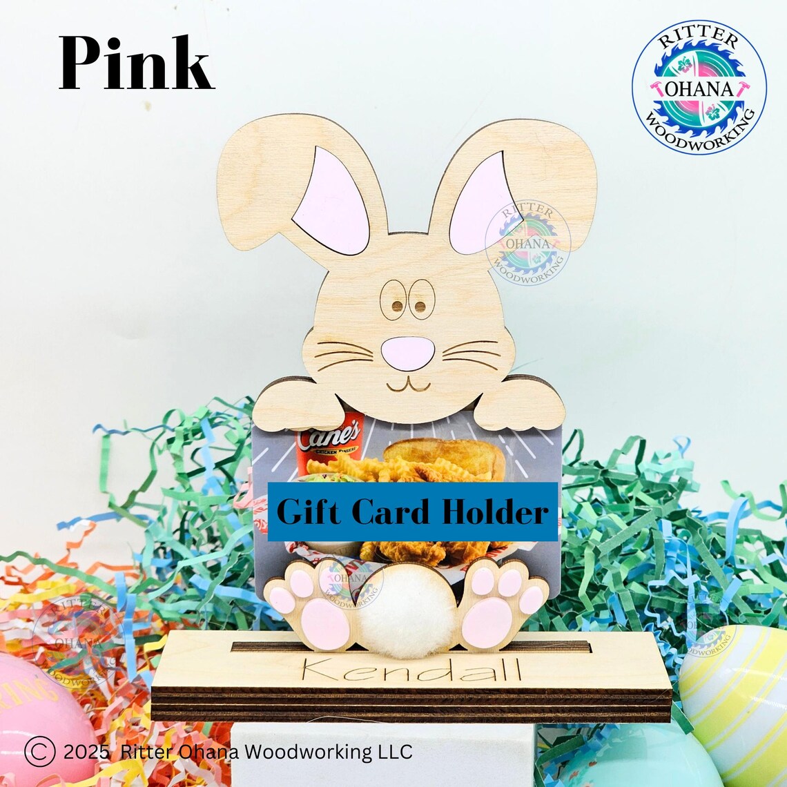 Personalized Easter Bunny Gift Card Holder, Teen Easter Basket, Adult ...