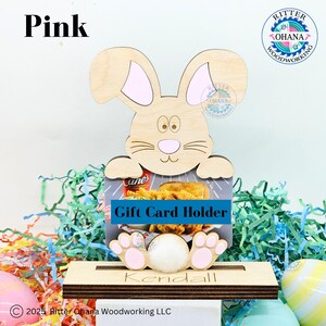Personalized Easter Bunny Gift Card Holder, Teen Easter Basket, Adult ...