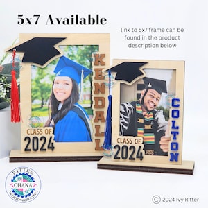 Personalized Graduation Picture Frame, 4x6 Photo Frame, Class of 2025 ...