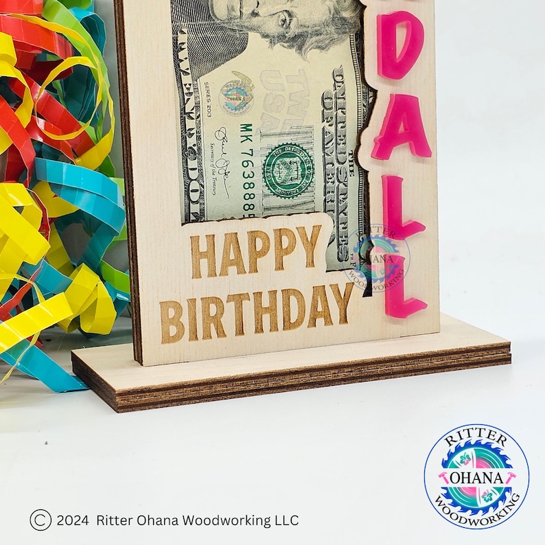 Personalized Birthday Money Holder, Birthday Gift for Boy, Birthday ...