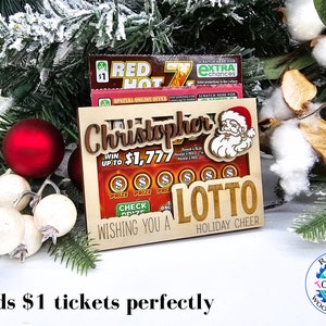 Lotto Ticket Christmas, Lotto Holiday Cheer, Lottery Ticket Holder ...