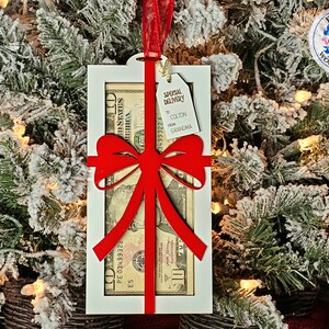Christmas Money Holder, Holiday Money Ornament, Money Holder Ornament ...
