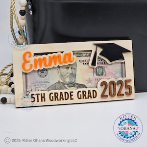Personalized 5th Grade Graduation Money Holder, Elementary School ...