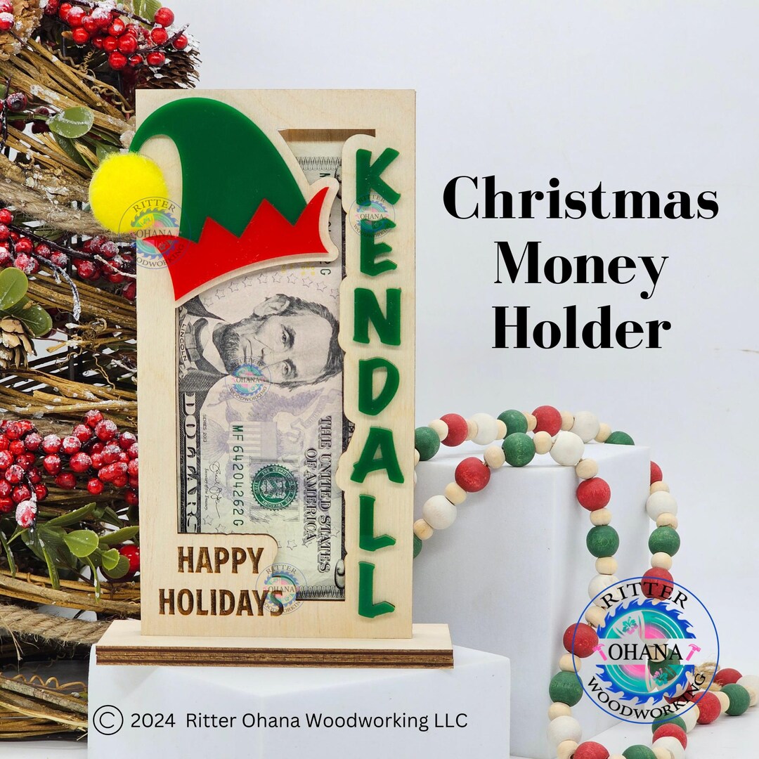 Personalized Christmas Money Holder, Stocking Stuffer for Teens, Elf ...
