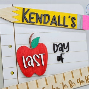 School Photo Prop Board, First Day of School, Last Day of School Sign ...