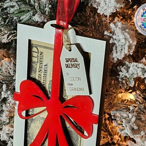 Christmas Money Holder, Holiday Money Ornament, Money Holder Ornament ...