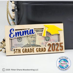 Personalized 5th Grade Graduation Money Holder, Elementary School ...