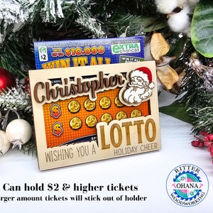 Lotto Ticket Christmas, Lotto Holiday Cheer, Lottery Ticket Holder ...