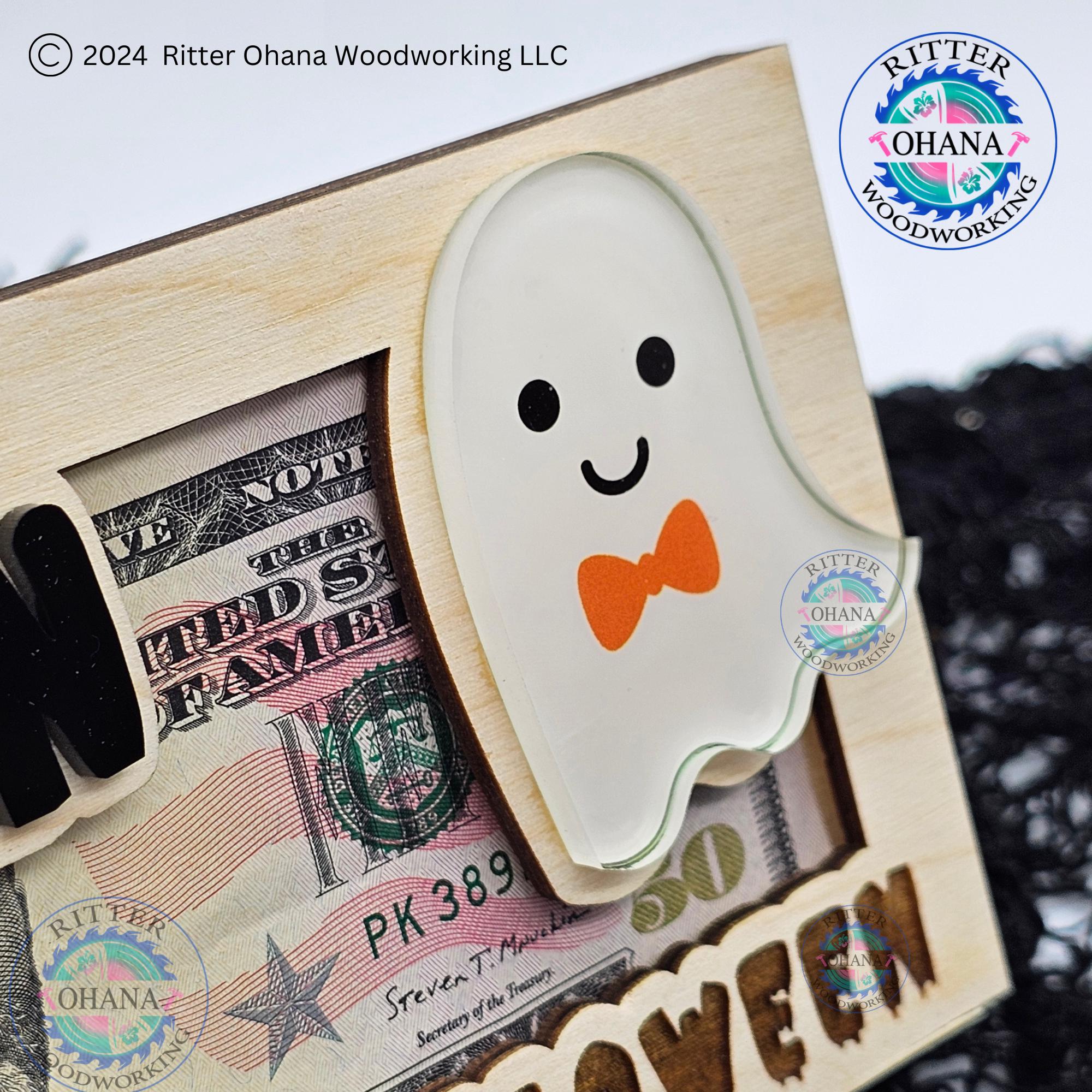 Personalized Halloween Money Holder: Ghost Gift Card From Grandma, BOO ...