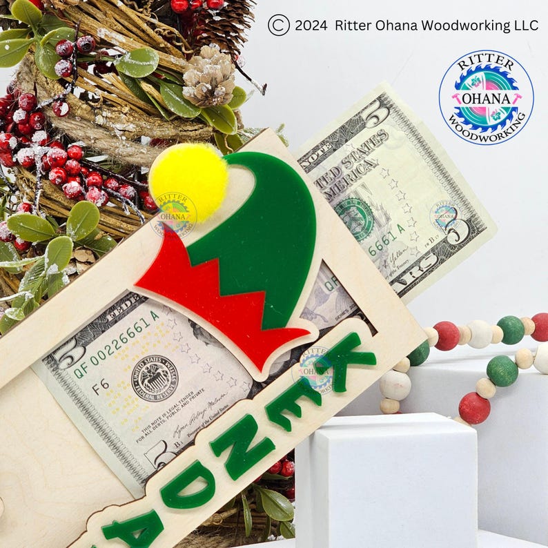 Personalized Christmas Money Holder, Stocking Stuffer for Teens, Elf ...