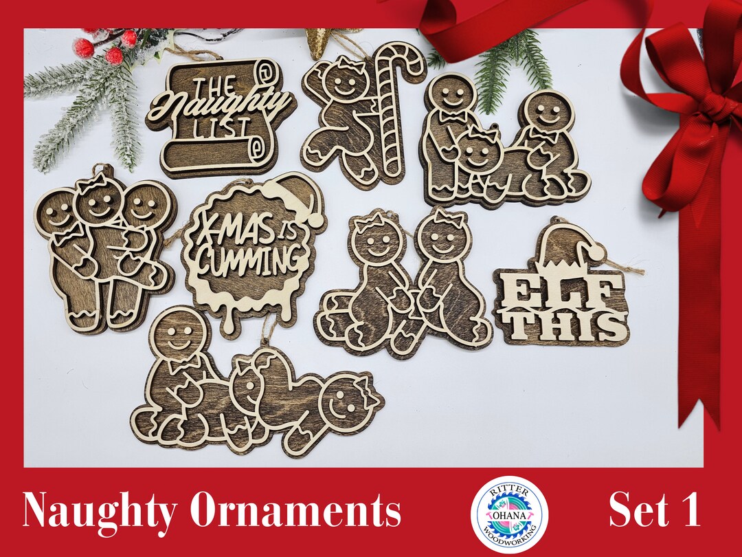 Funny Gingerbread Ornament, Adult Ornaments, Xrated Christmas Ornament ...
