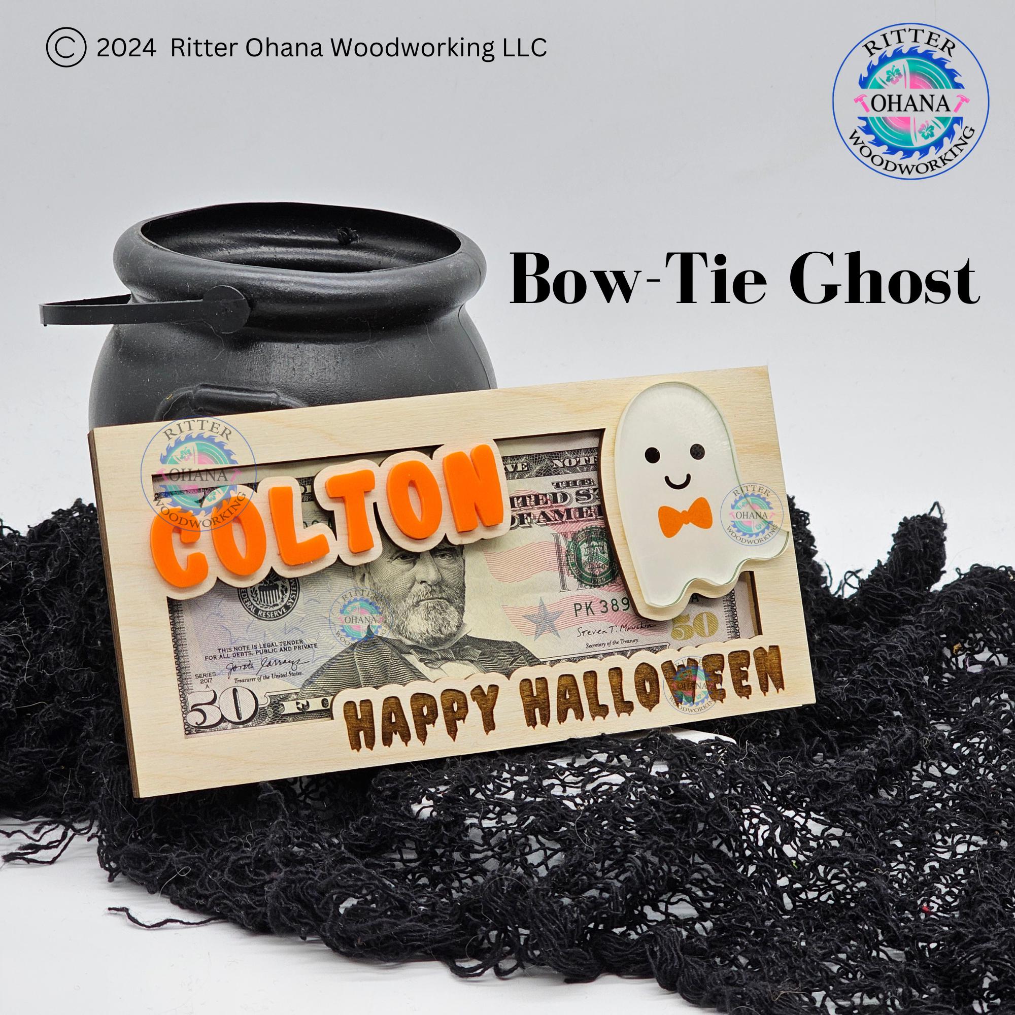 Personalized Halloween Money Holder: Ghost Gift Card From Grandma, BOO ...