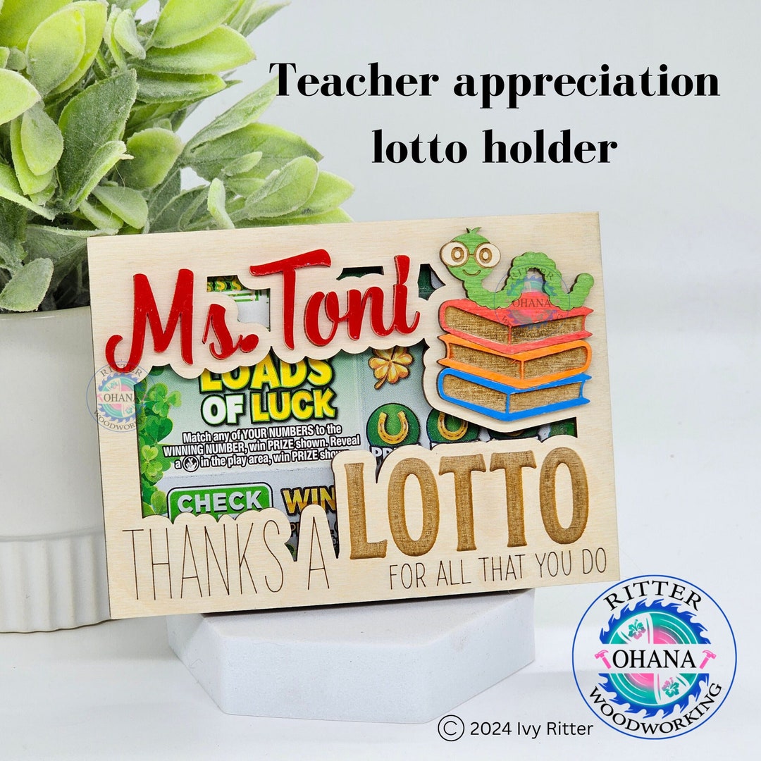 Thanks a Lotto Teacher Appreciation Gift, Unique Teacher Gift, End of ...