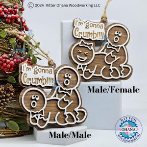 I'm Gonna Crumb Ornament, Gag Gift, White Elephant Gift, Gingerbread ...