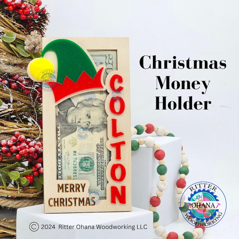 Personalized Christmas Money Holder, Stocking Stuffer for Teens, Elf ...