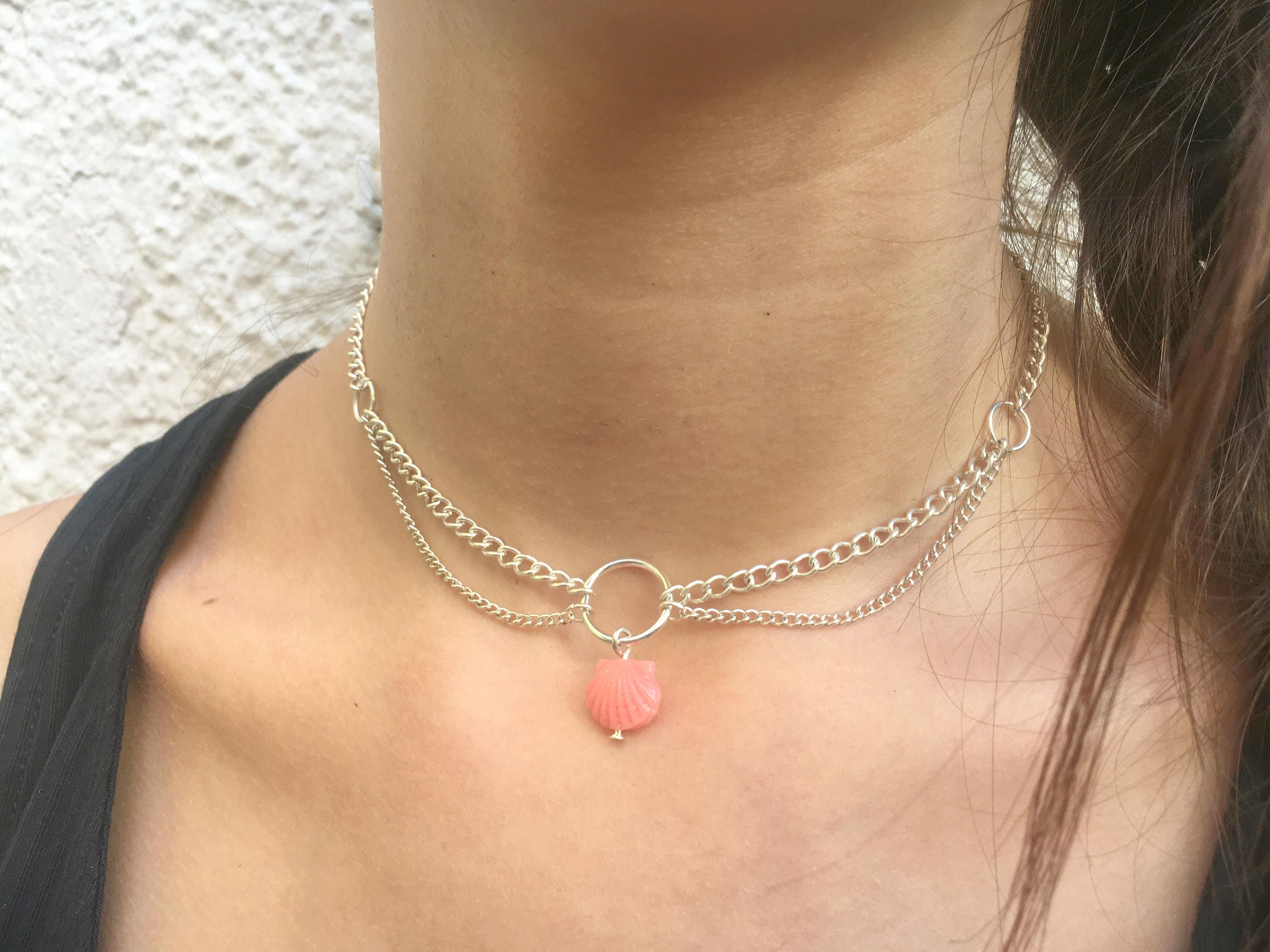 LIGEIA Choker Seashell Choker Mermaid Shell Sea Cute - Etsy