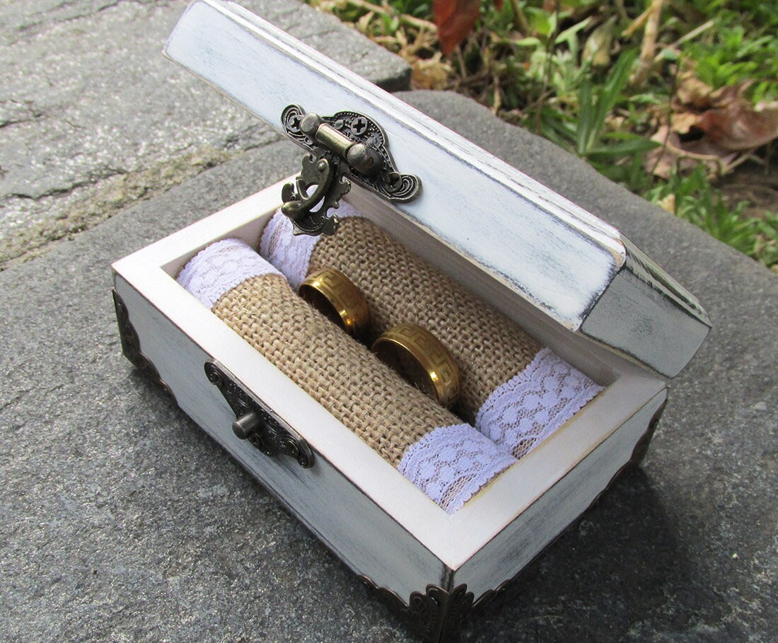 Wedding Ring Box for Ceremony Custom Wedding Ring Box Ring - Etsy