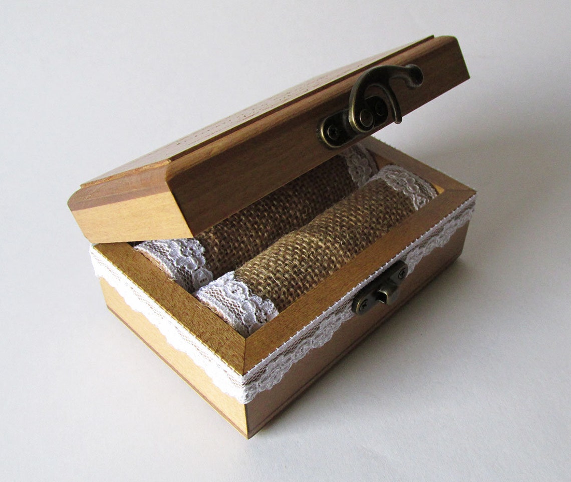 Ring Bearer Box Wedding Ring Box for Ceremony Vintage Wedding - Etsy